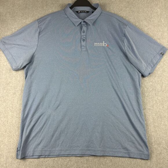 Travis Mathew | Shirts | Travis Mathew Shirt Mens Xxl Golf Polo Ss Blue ...